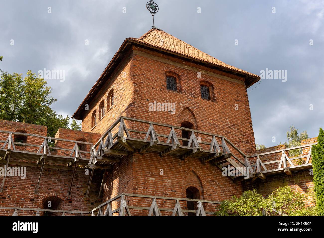 Frombork Cathedral hill, a place where he worked Copernicus. Poland ...