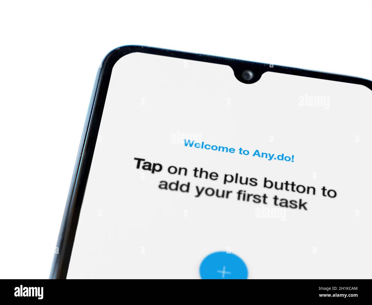 Lod, Israel - July 8, 2020: Any.Do app launch screen with logo on the ...