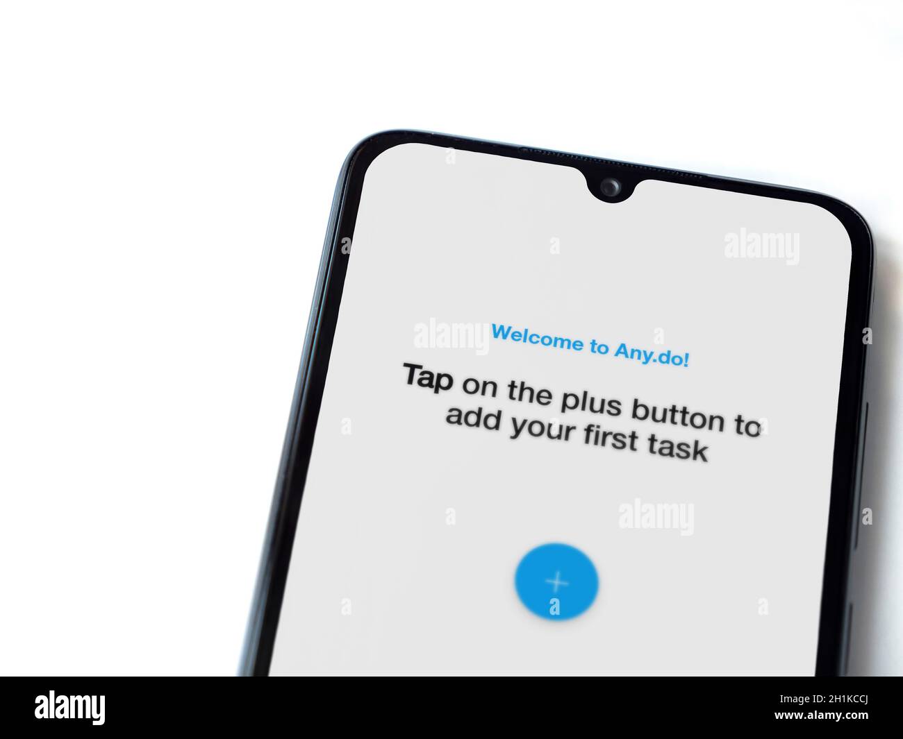 Lod, Israel - July 8, 2020: Any.Do app launch screen with logo on the ...