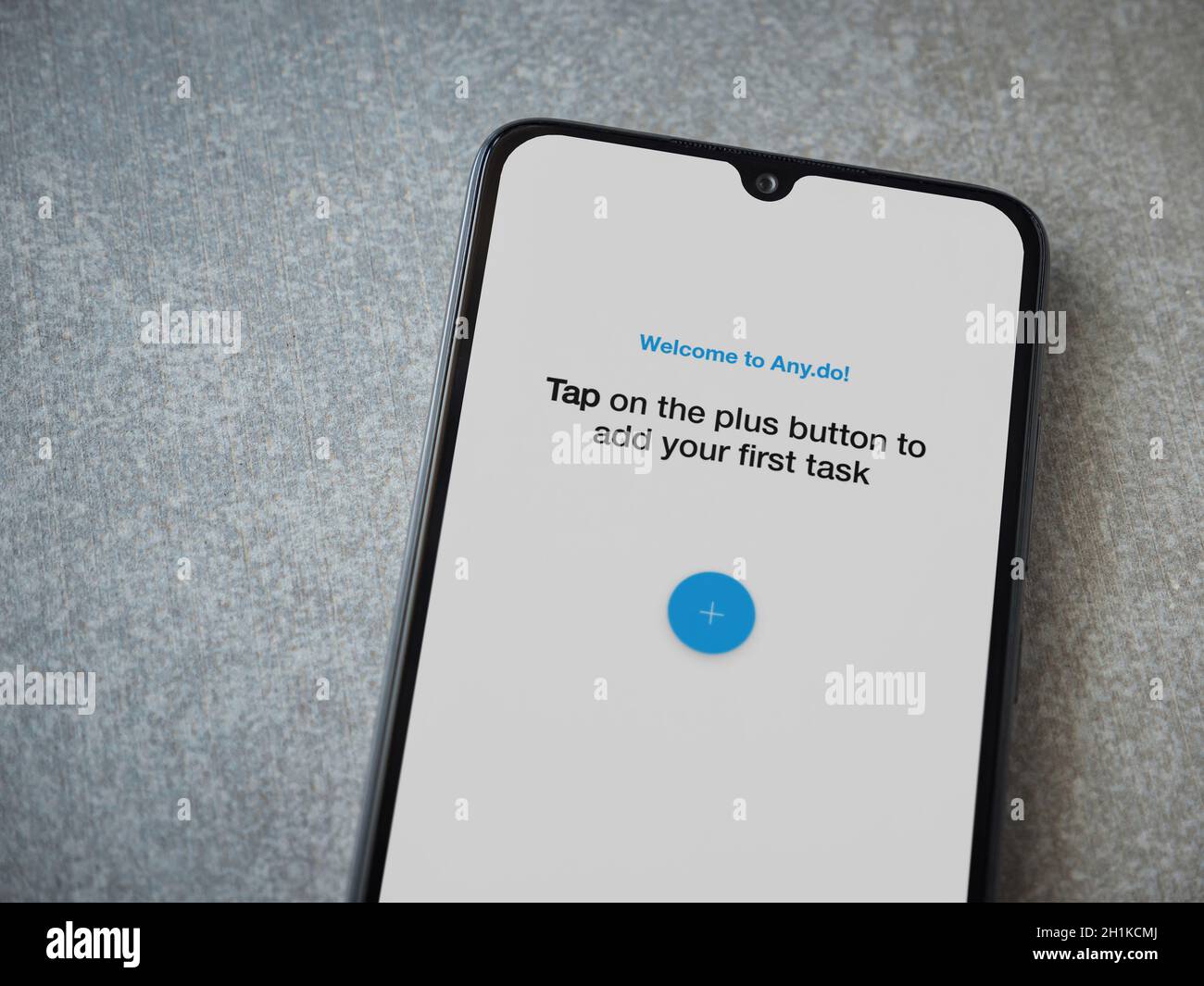 Lod, Israel - July 8, 2020: Any.Do app launch screen with logo on the ...