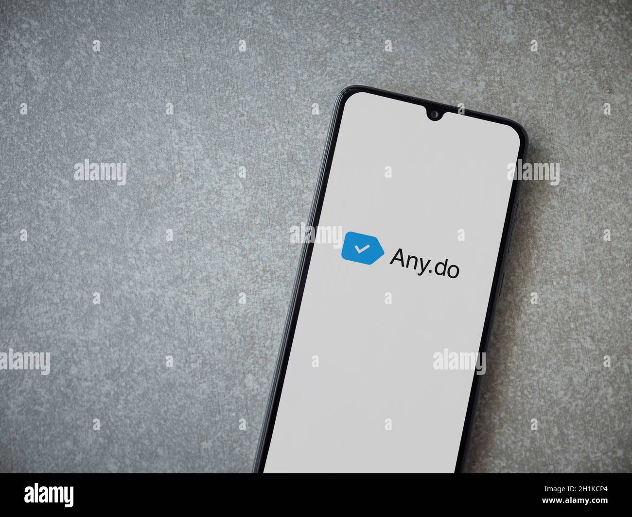 Lod, Israel - July 8, 2020: Any.Do app launch screen with logo on the ...