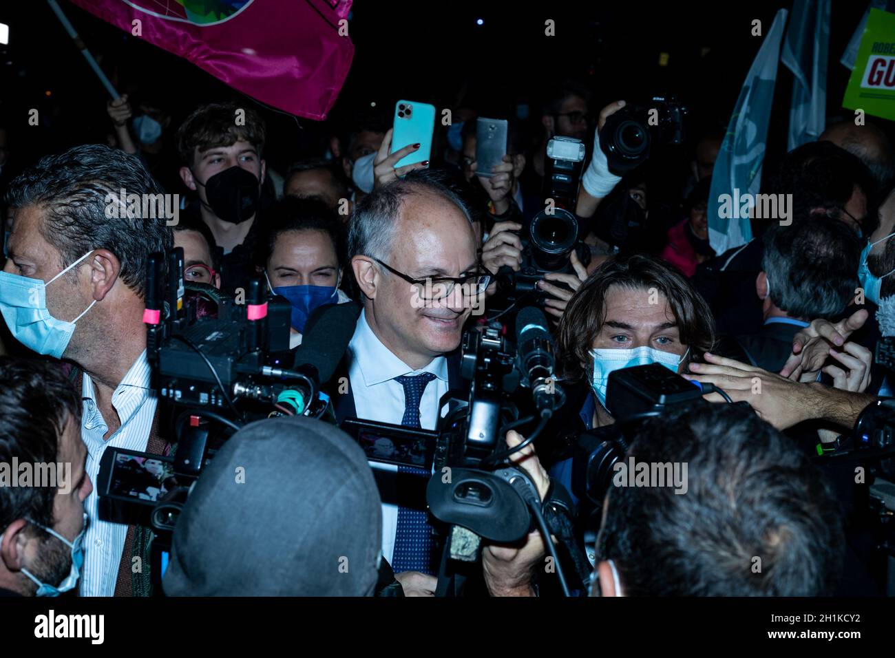 Rome Italy. 18 October 2021. Newly elected mayor of Rome, center-left ...
