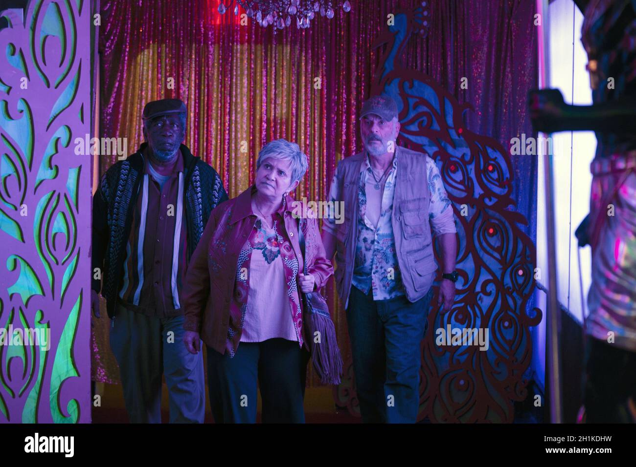 BINGO HELL, (aka WELCOME TO THE BLUMHOUSE: BINGO HELL), from left: Grover Coulson, Adriana ...