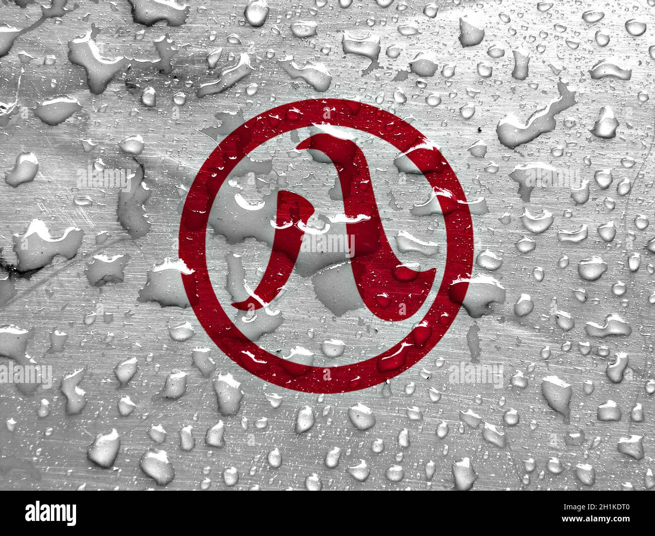 flag of Nagoya with rain drops Stock Photo - Alamy