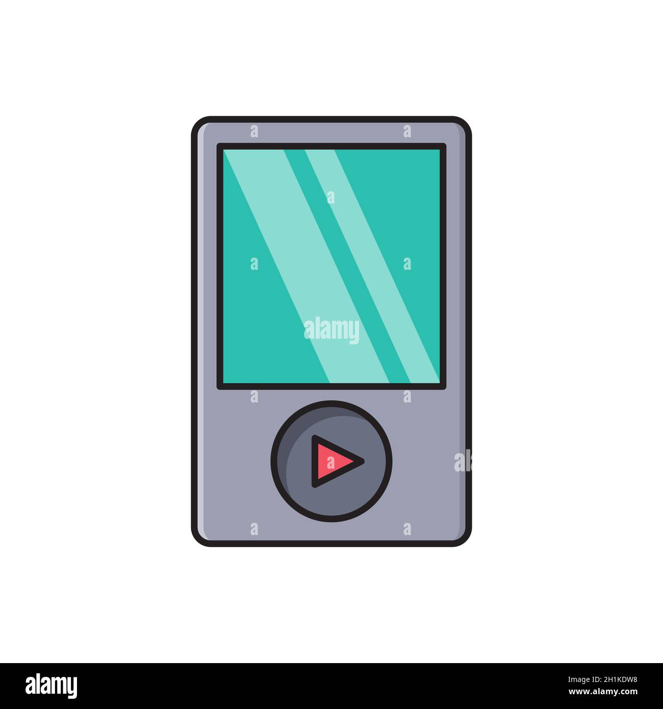 Mp3 player icon sign Cut Out Stock Images & Pictures - Alamy