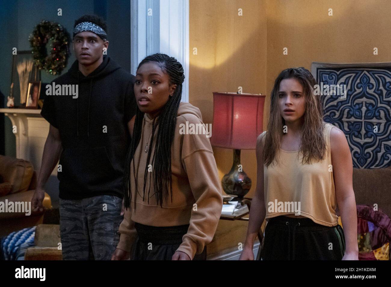 BLACK AS NIGHT, (aka WELCOME TO THE BLUMHOUSE: BLACK AS NIGHT), from left: Asjha Cooper, Abbie ...