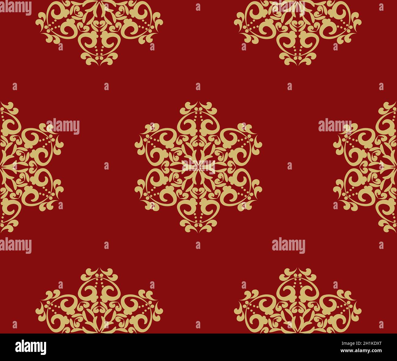 Original Christmas background with snowflakes, seamless patterns. Red ...