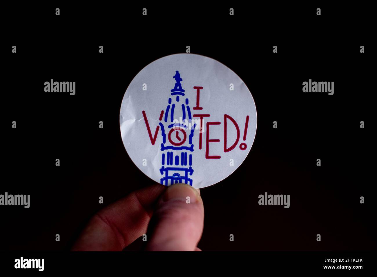 I voted sticker black hi-res stock photography and images - Alamy