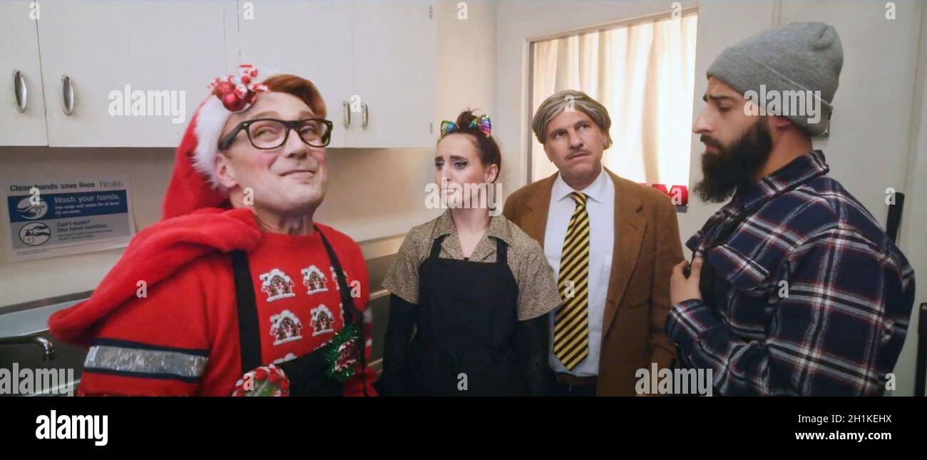 CHRISTMAS FREAK, from left: Sean Marlow, Amy Hagan, David Basila ...