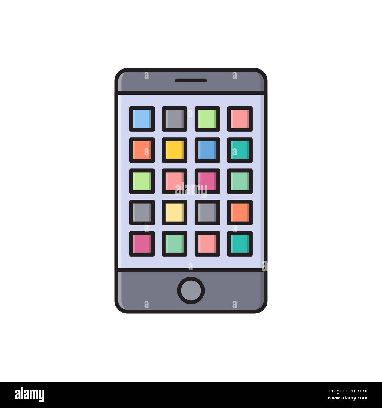 Icon web mobile applications Cut Out Stock Images & Pictures - Alamy
