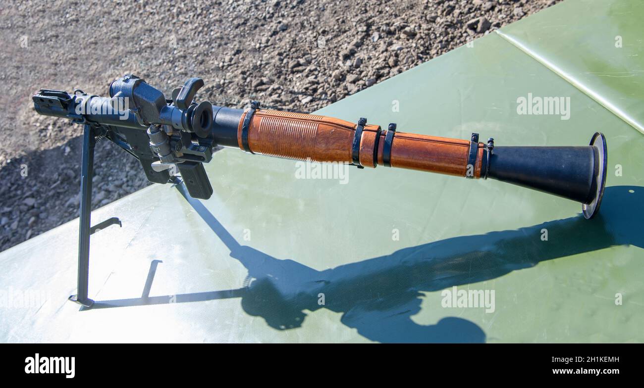 40 mm grenade launcher Stock Photo - Alamy