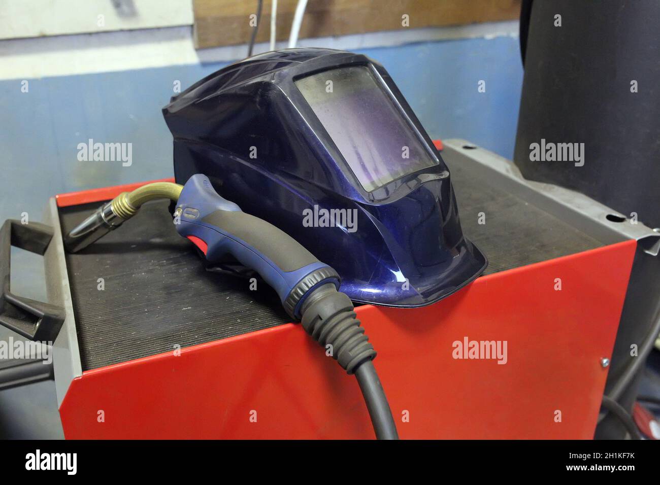 Tools for welding. Welder's protective mask, electrode for electric arc ...