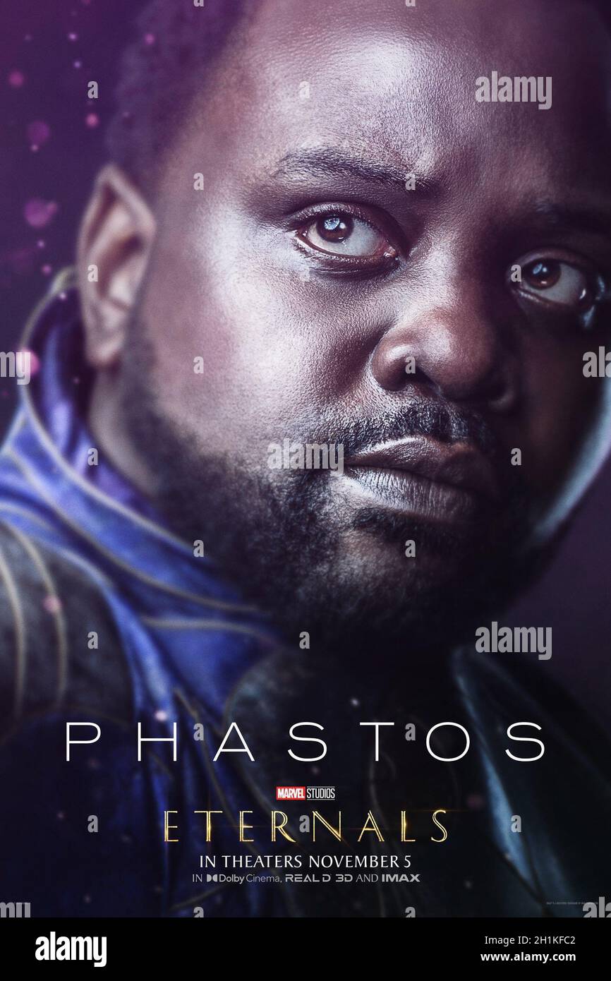 ETERNALS, US character poster, Brian Tyree Henry as Phastos, 2021 ...