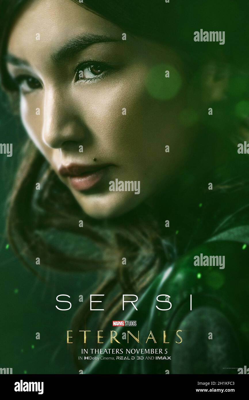 ETERNALS, US character poster, US character poster, Gemma Chan as Sersi ...