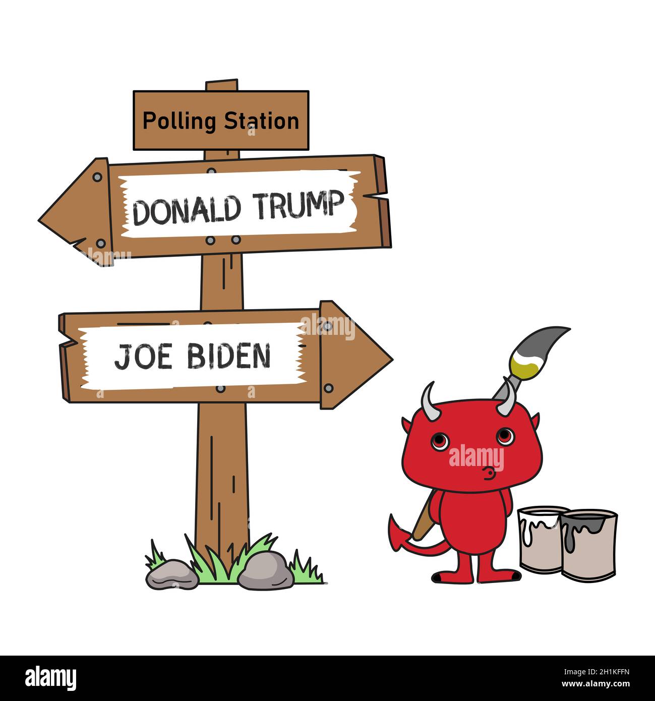 Funny polling station hi-res stock photography and images - Alamy