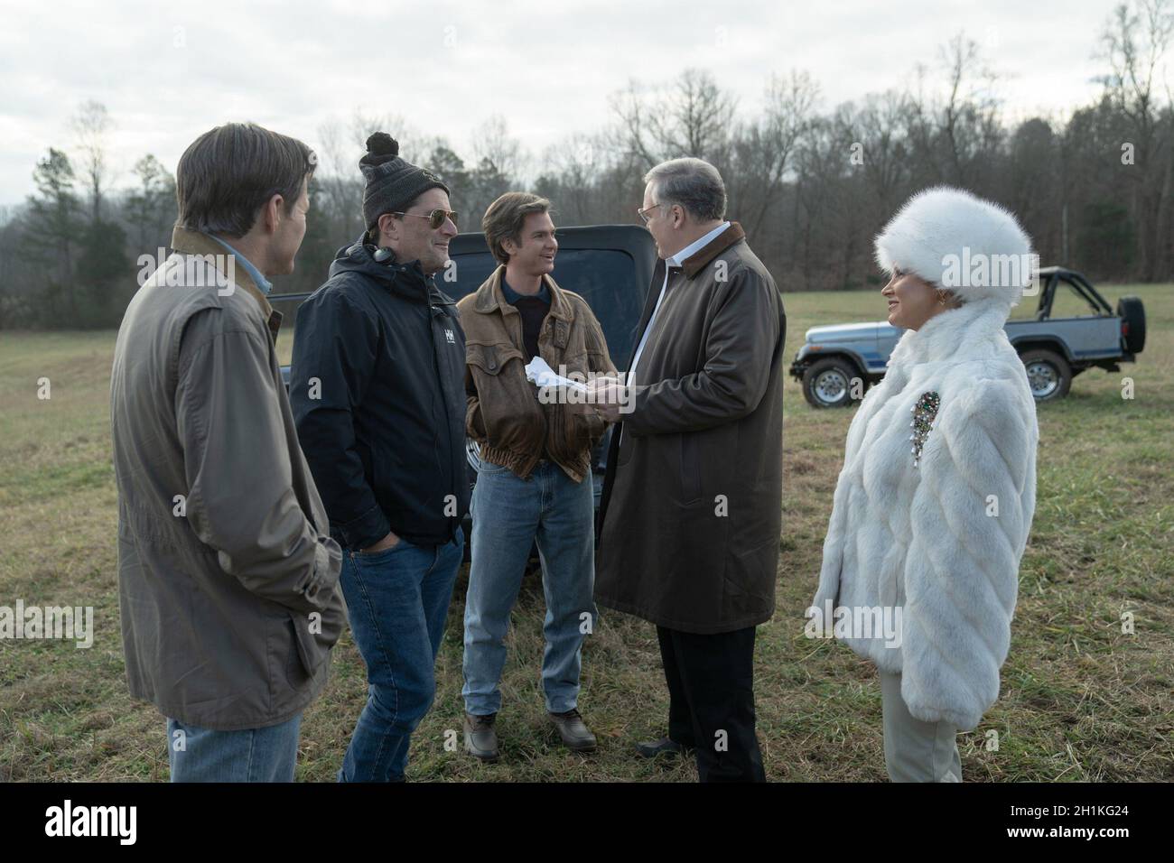 THE EYES OF TAMMY FAYE, from left: Gabriel Olds, director Michael ...