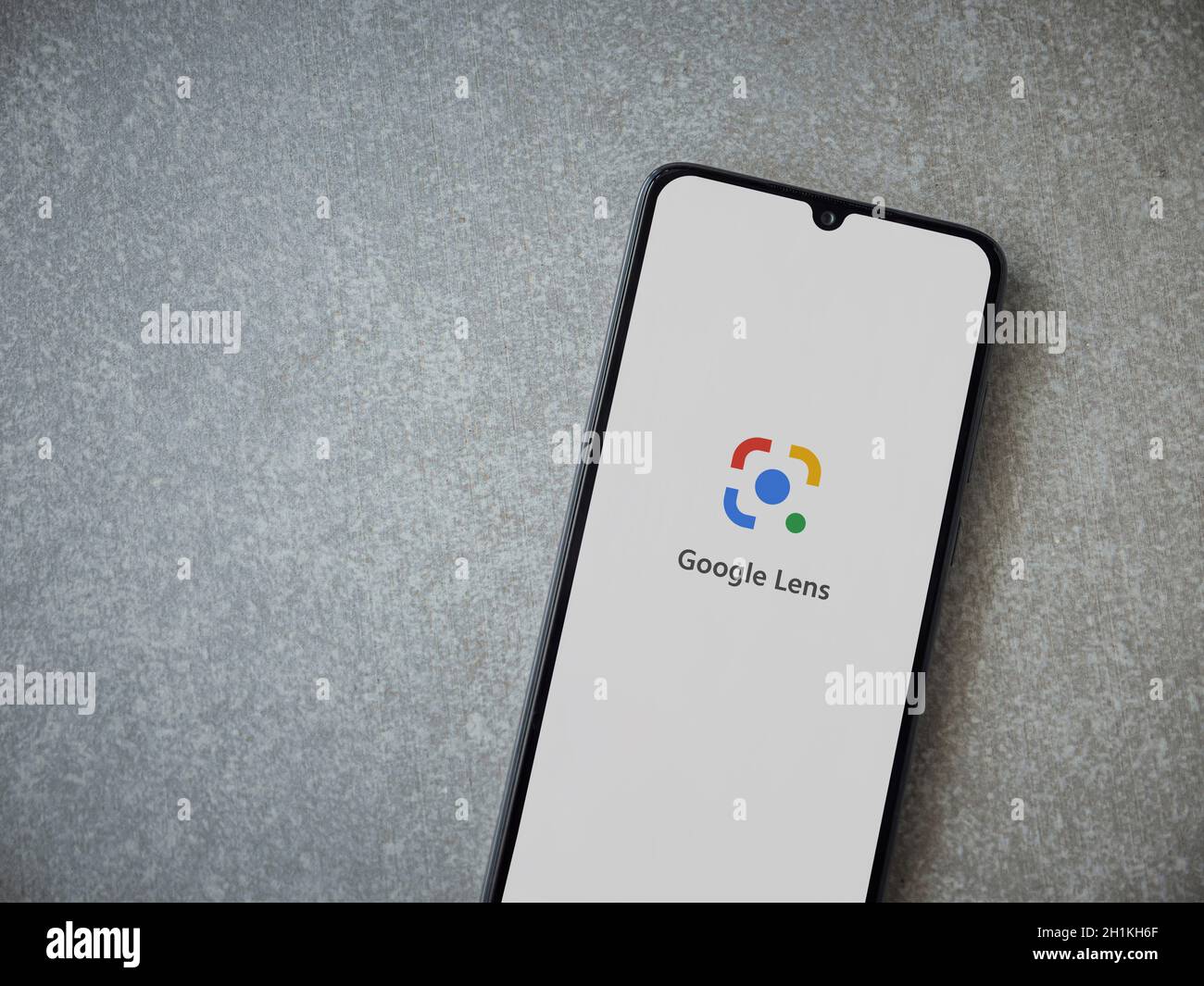 Lod, Israel - July 8, 2020: Google Lens app launch screen with logo on ...