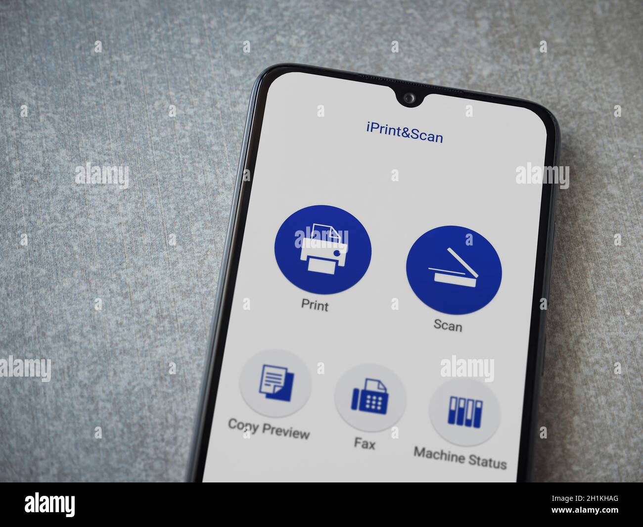 Lod, Israel - July 8, 2020: Brother iPrint&Scan app launch screen with ...