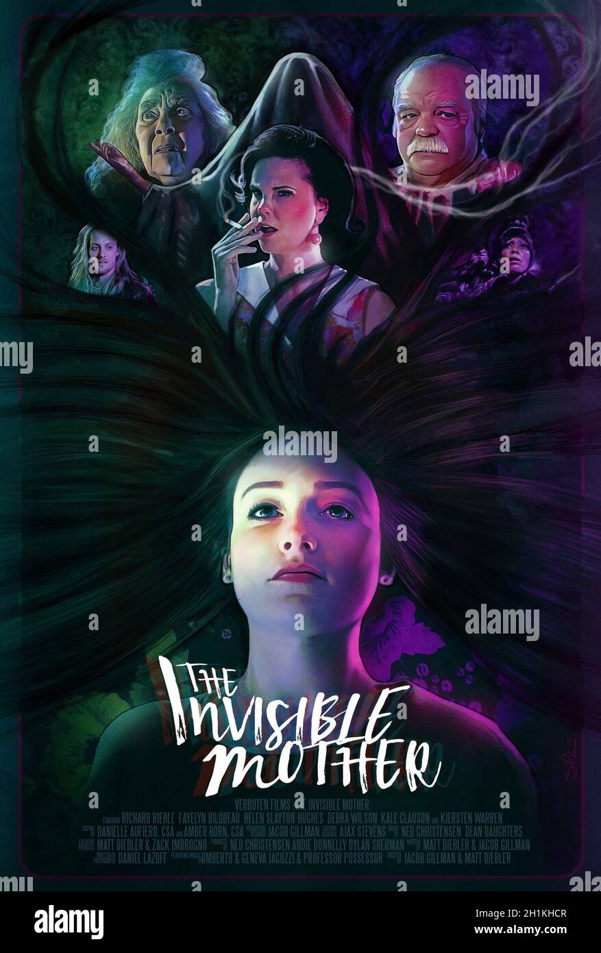 THE INVISIBLE MOTHER, poster, top from left: Kale Clauson, Helen ...