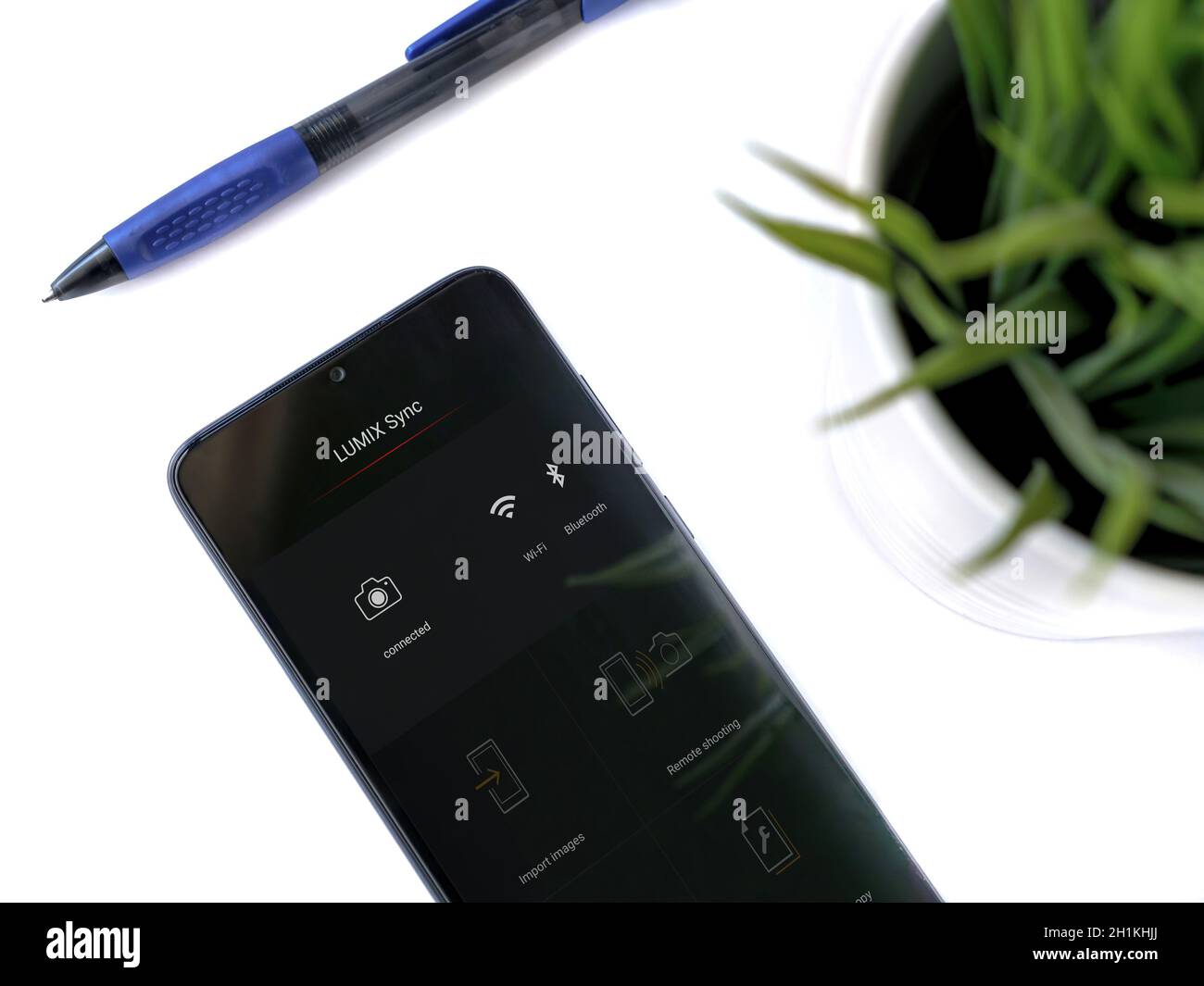 Lod, Israel - July 8, 2020: Modern minimalist office workspace with ...