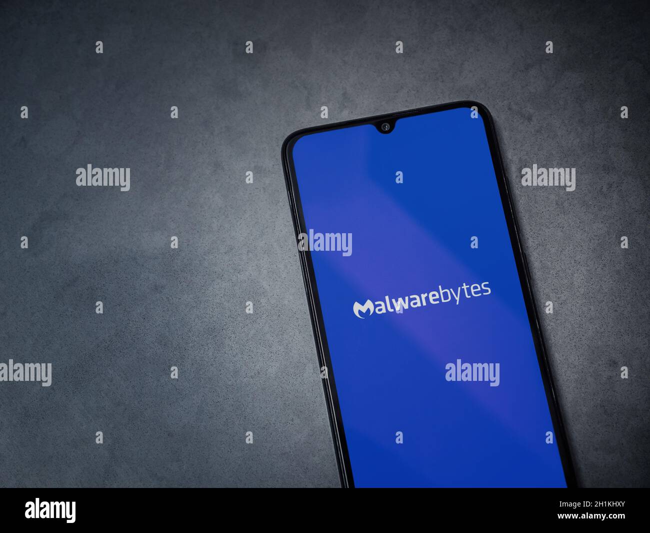 Lod, Israel - July 8, 2020: Malwarebytes Security app launch screen ...