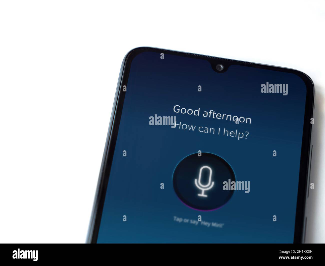 Lod, Israel - July 8, 2020: Miri app launch screen with logo on the ...
