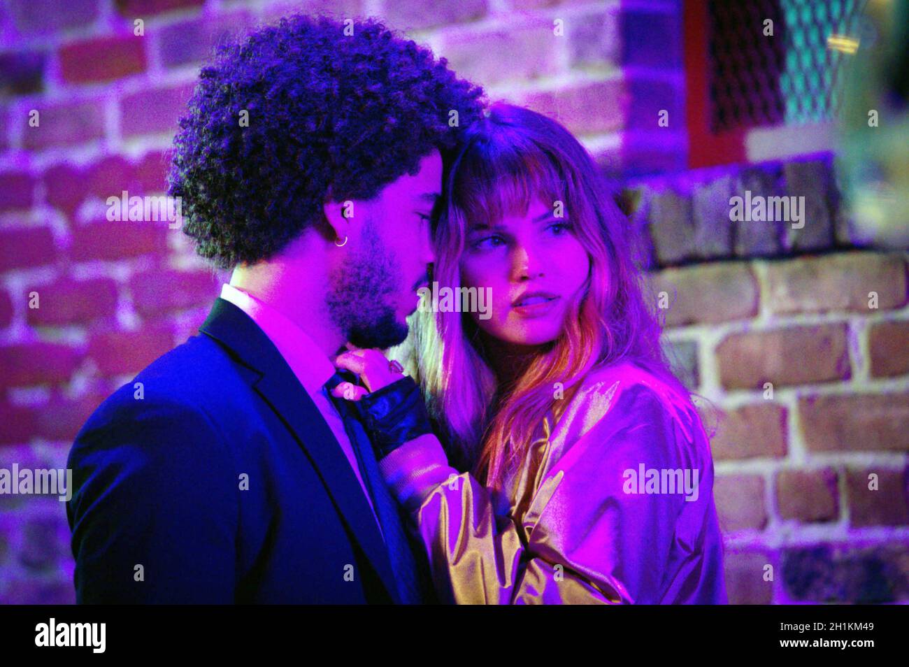 NIGHT TEETH, from left: Jorge Lendeborg Jr., Debby Ryan, 2021. ph: Kat ...