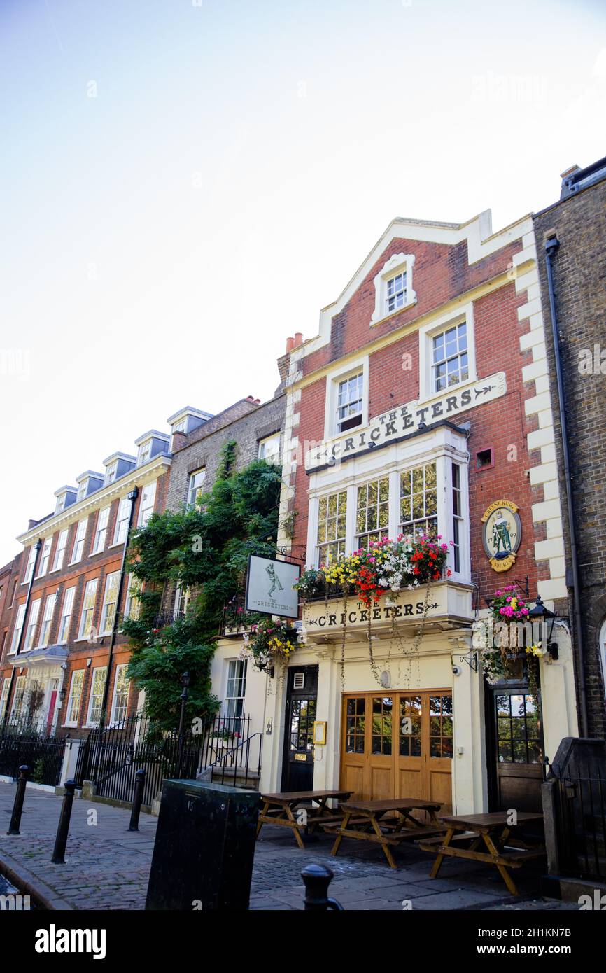 London, UK - September 30, 2020: Portrait style picture of the front ...