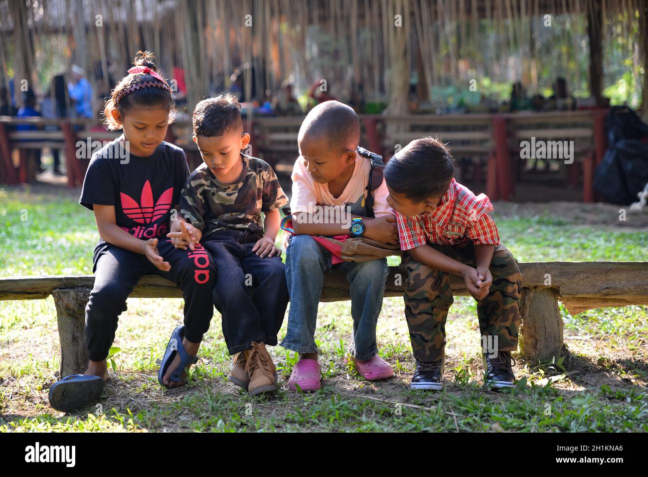 Carey Island, Selangor/Malaysia - Mar 17 2018: Malaysia aboriginal Mah ...
