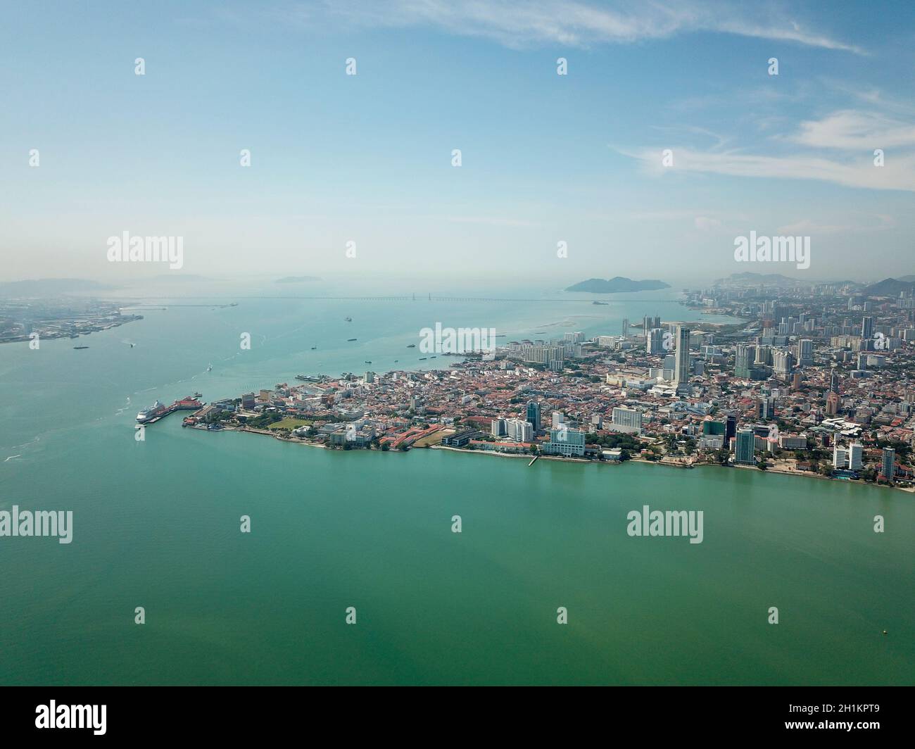 Georgetown penang aerial hi-res stock photography and images - Alamy
