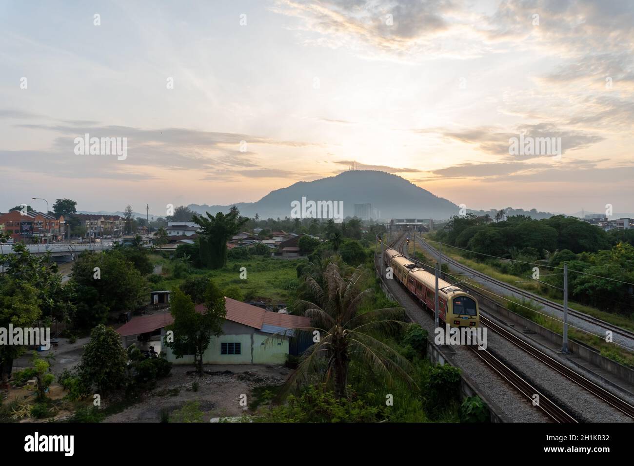 Bukit Mertajam, Penang/Malaysia - Mar 08 2020: KTM service at Bukit ...