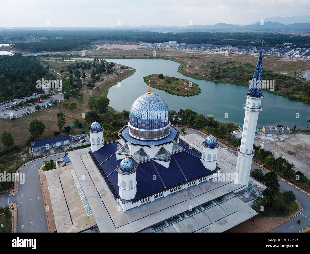 Kepala Batas, Penang/Malaysia - Mar 15 2020: Bird eye view Abdullah ...