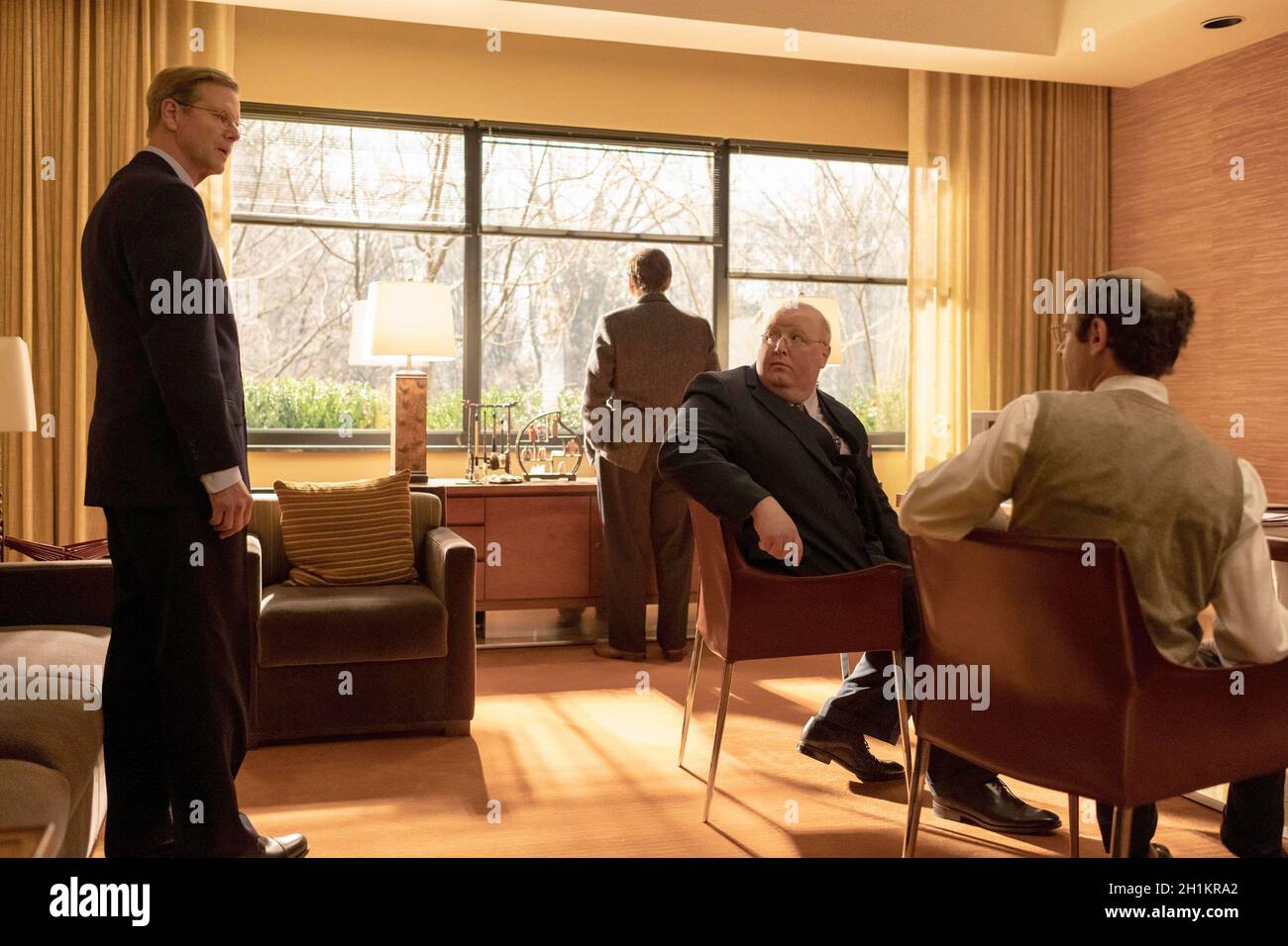 DOPESICK, from left: Alan Campbell, Michael Stuhlbarg (back to camera - as Richard Sackler ...