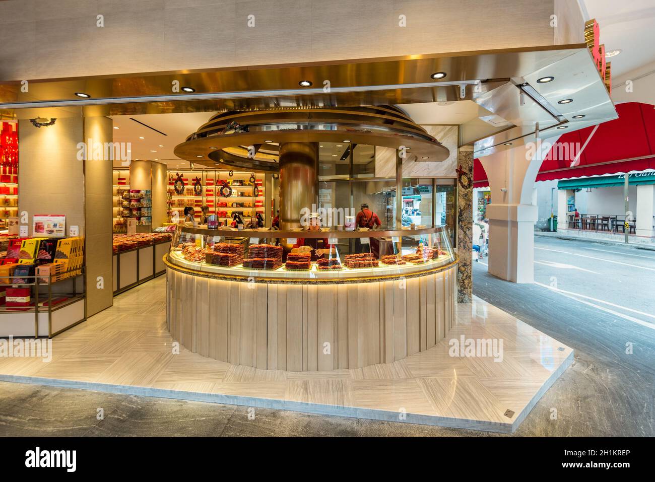 Singapore - December 5, 2019: Bee Cheng Hiang Sliced Pork Bakkwa Cafe ...