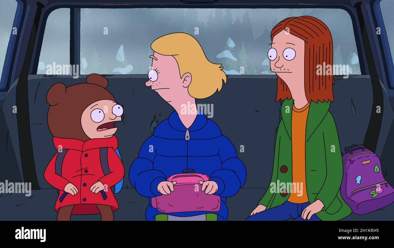 THE GREAT NORTH, from left: Moon (voice: Paul Rust), Judy Tobin (voice ...