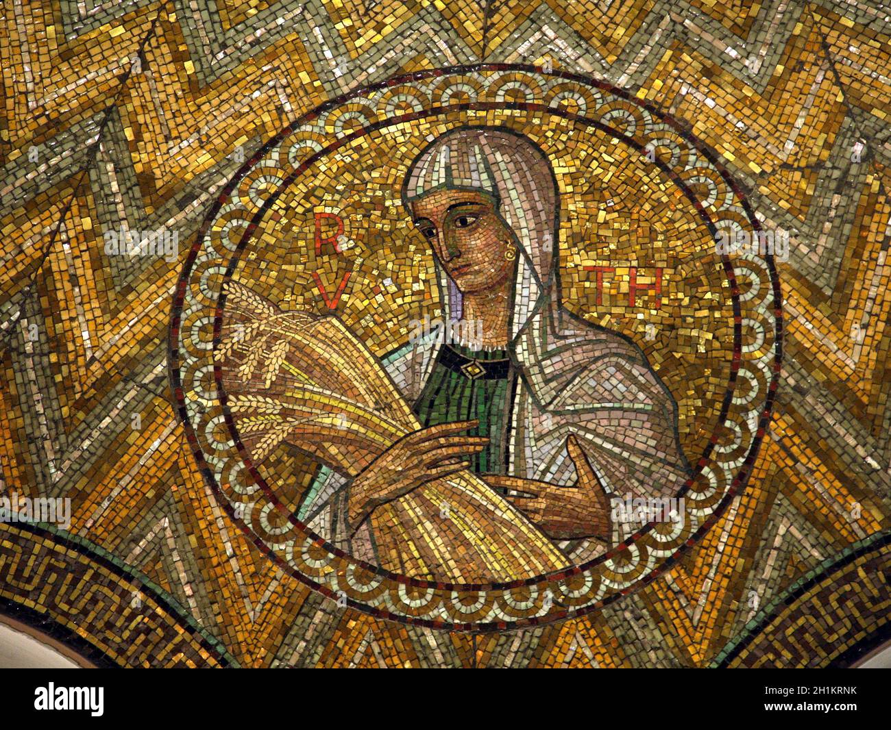 Ruth, mosaic, Jerusalem-The Church of Hagia Maria Zion-The Dormition ...
