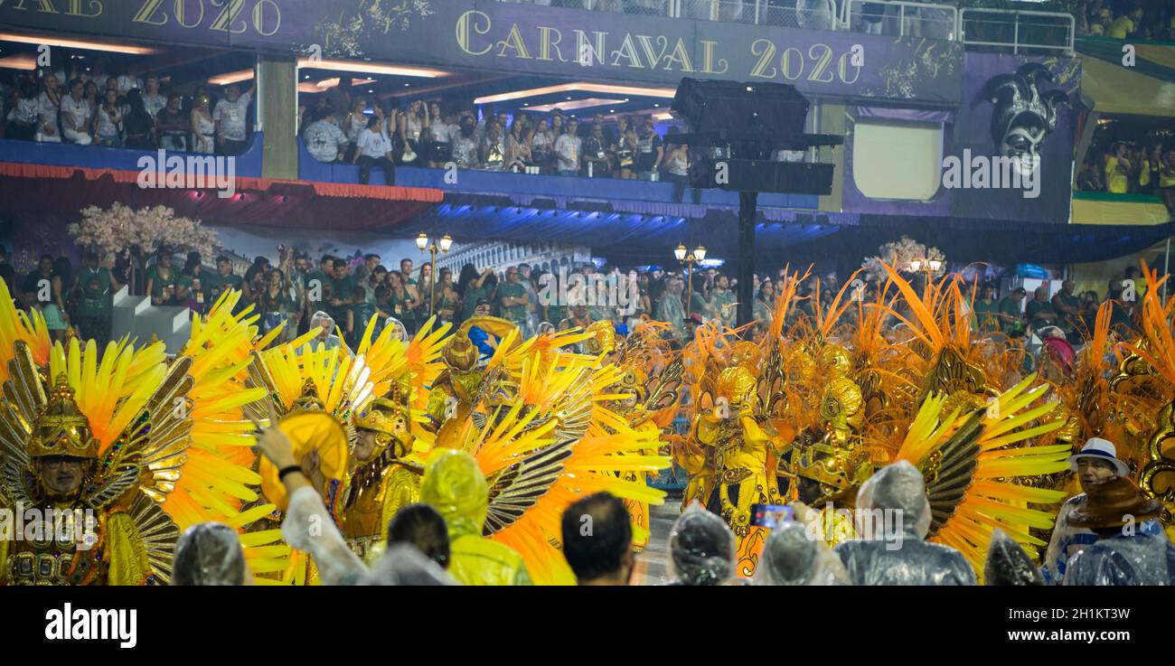 Rio de Janeiro, Brasil- February 29, 2020: Samba Parade at the 2020 ...