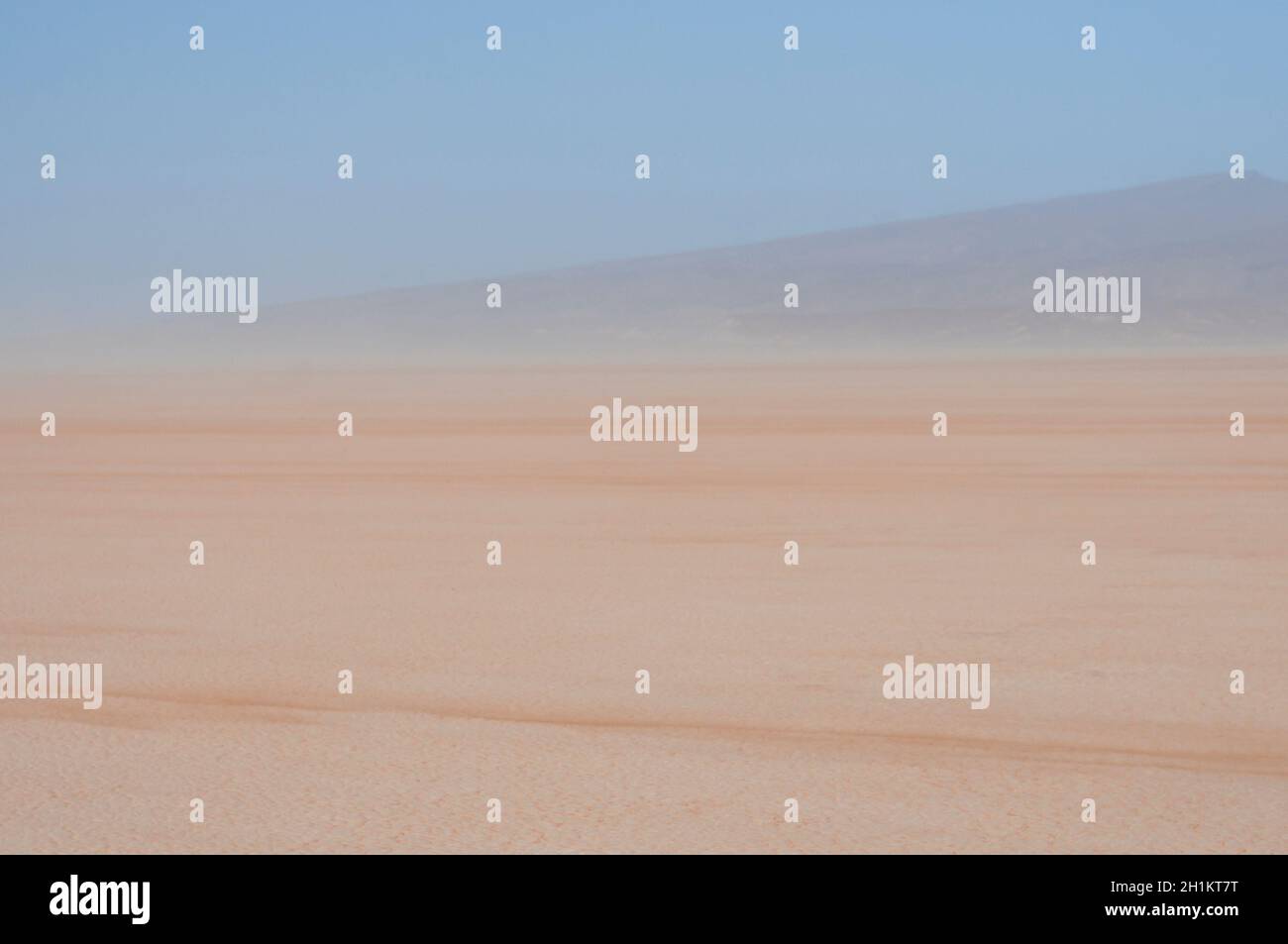 Sandstorm in the Sahara, on the Lac Iriki salt lake, Morocco, Africa ...