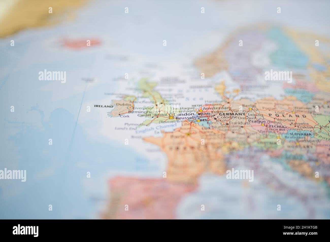 Picture of London and The United Kingdom on a Colorful and Blurry ...