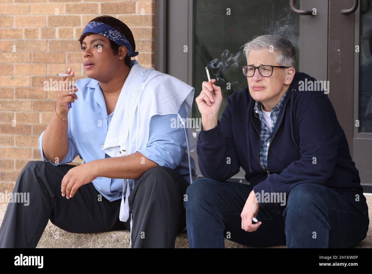 WORK IN PROGRESS, from left: Nicole Michelle Haskins, Abby McEnany ...