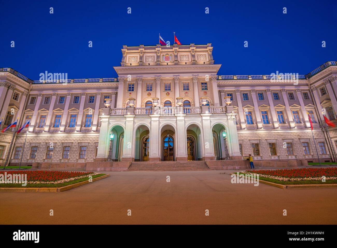 Mariinsky Palace in old town St. Petersburg Russia Stock Photo - Alamy