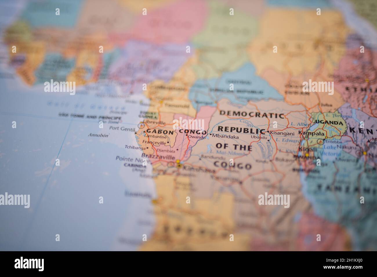 Congo brazzaville map hi-res stock photography and images - Alamy