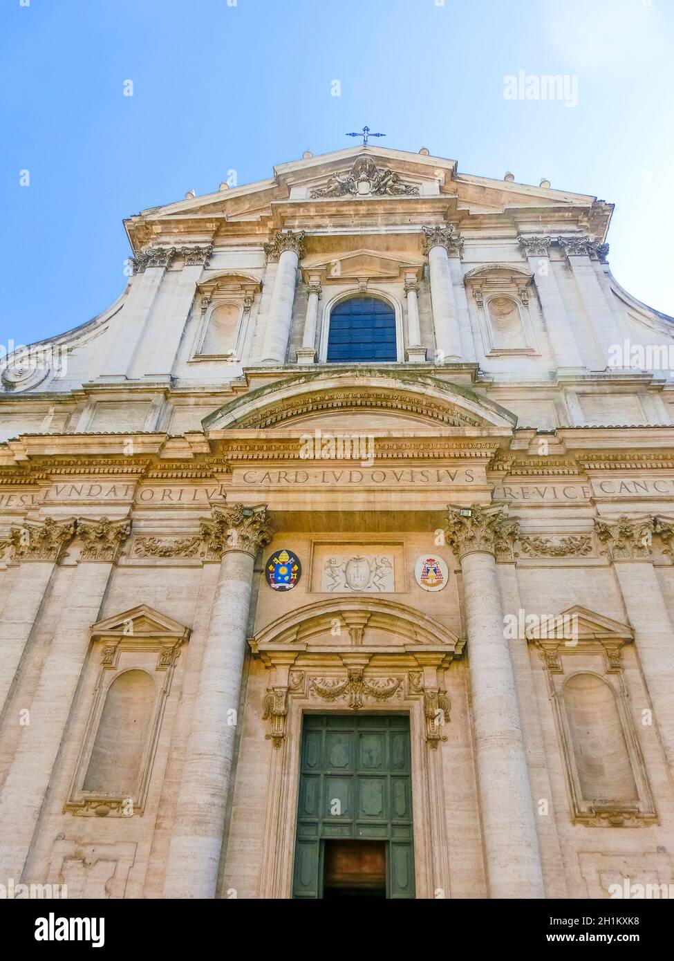 Rome, Italy - September 10, 2015: Church of St. Ignatius. Exterior ...