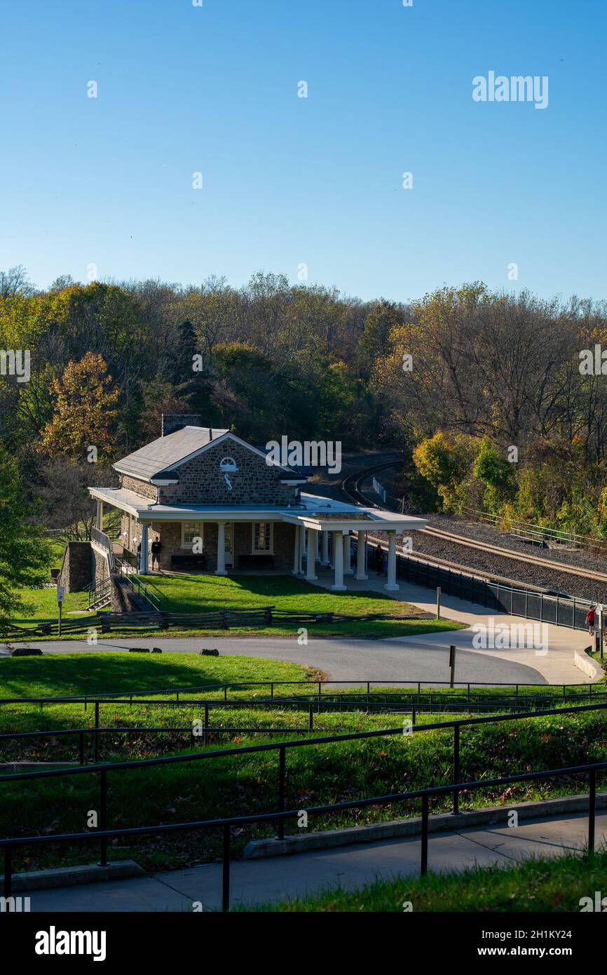 A View of the Valley Forge Station, a Former Railroad Station at Valley ...