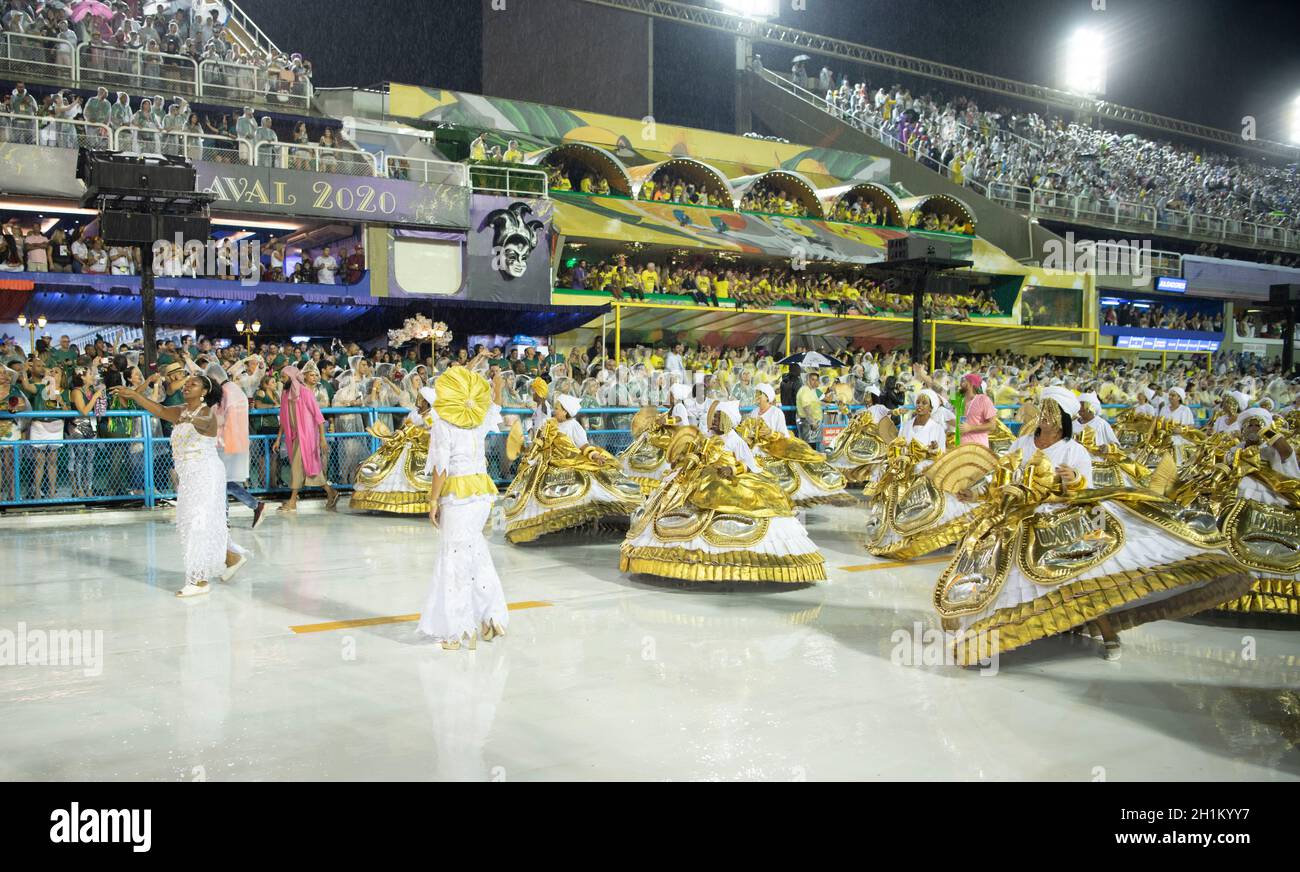 Rio de Janeiro, Brasil- February 29, 2020: Samba Parade at the 2020 ...