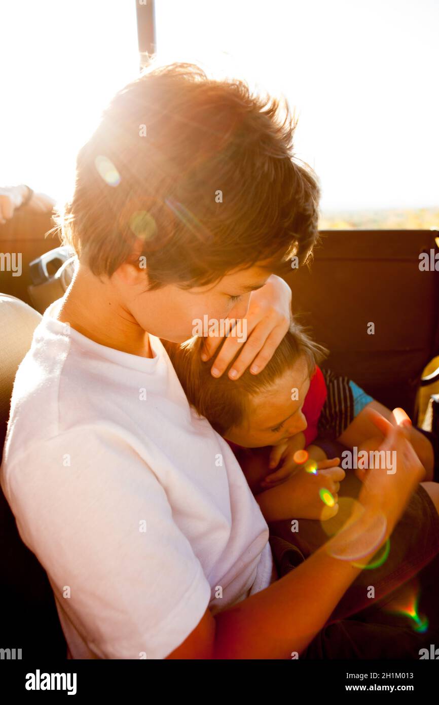 Kids on safari trip hi-res stock photography and images - Alamy