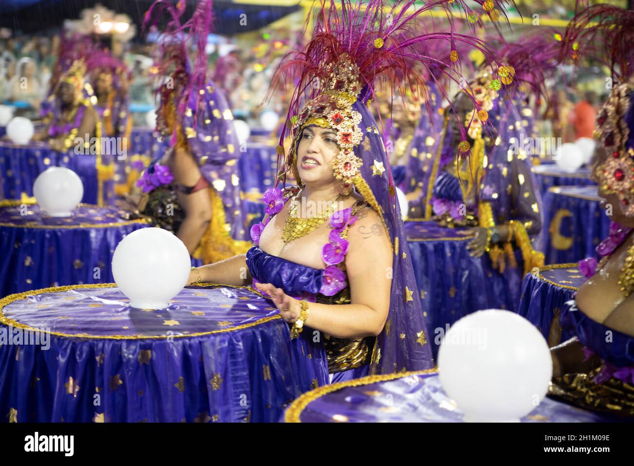 Rio de Janeiro, Brasil- February 29, 2020: Samba Parade at the 2020 ...