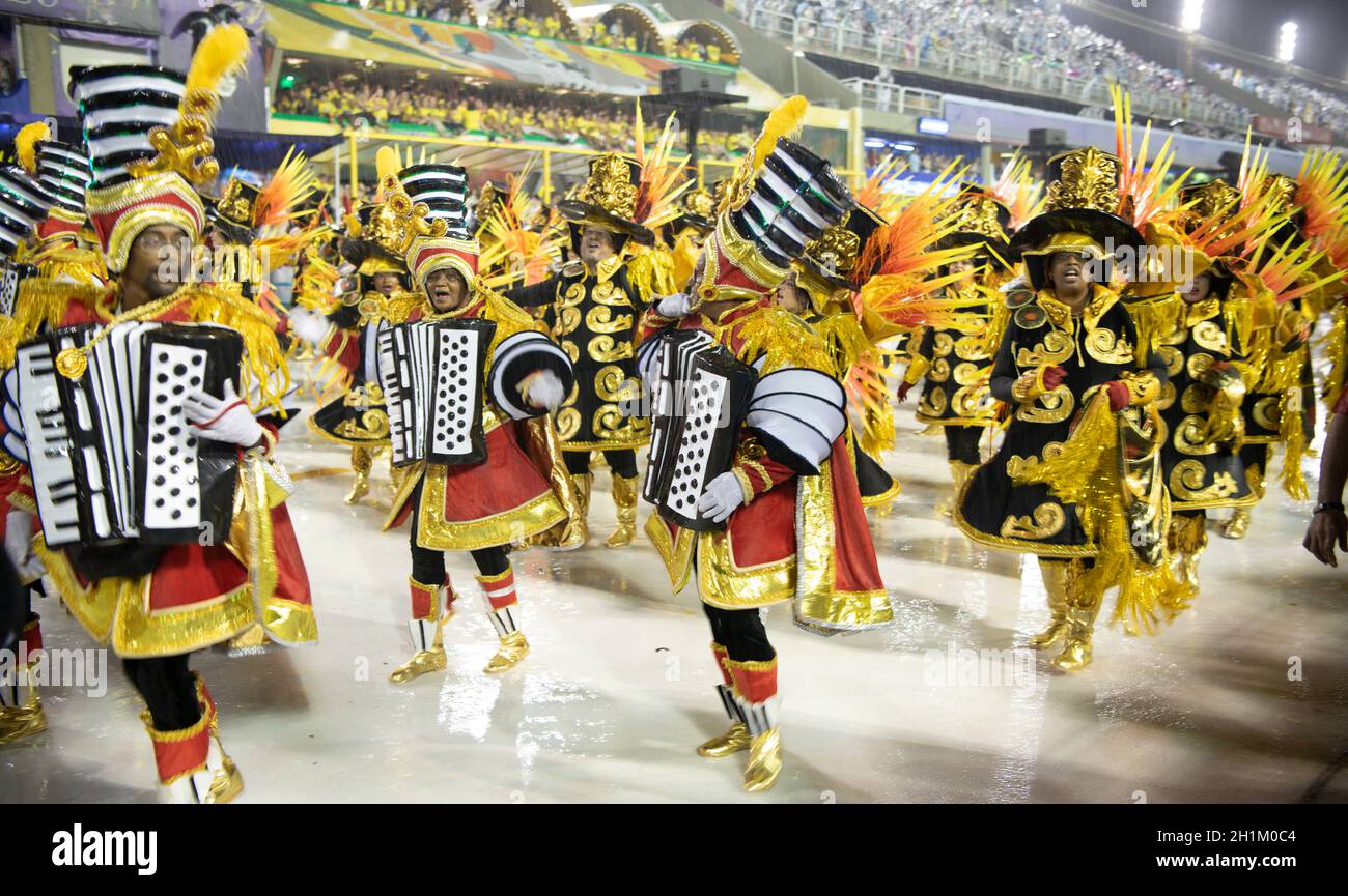 Rio de Janeiro, Brasil- February 29, 2020: Samba Parade at the 2020 ...