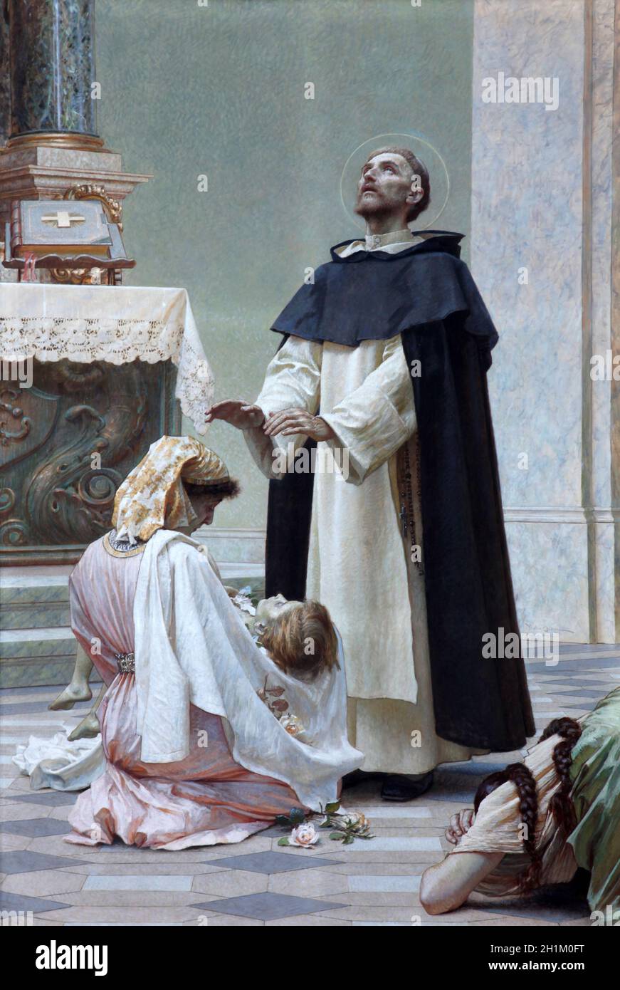 Miracle of st. Dominic Stock Photo - Alamy