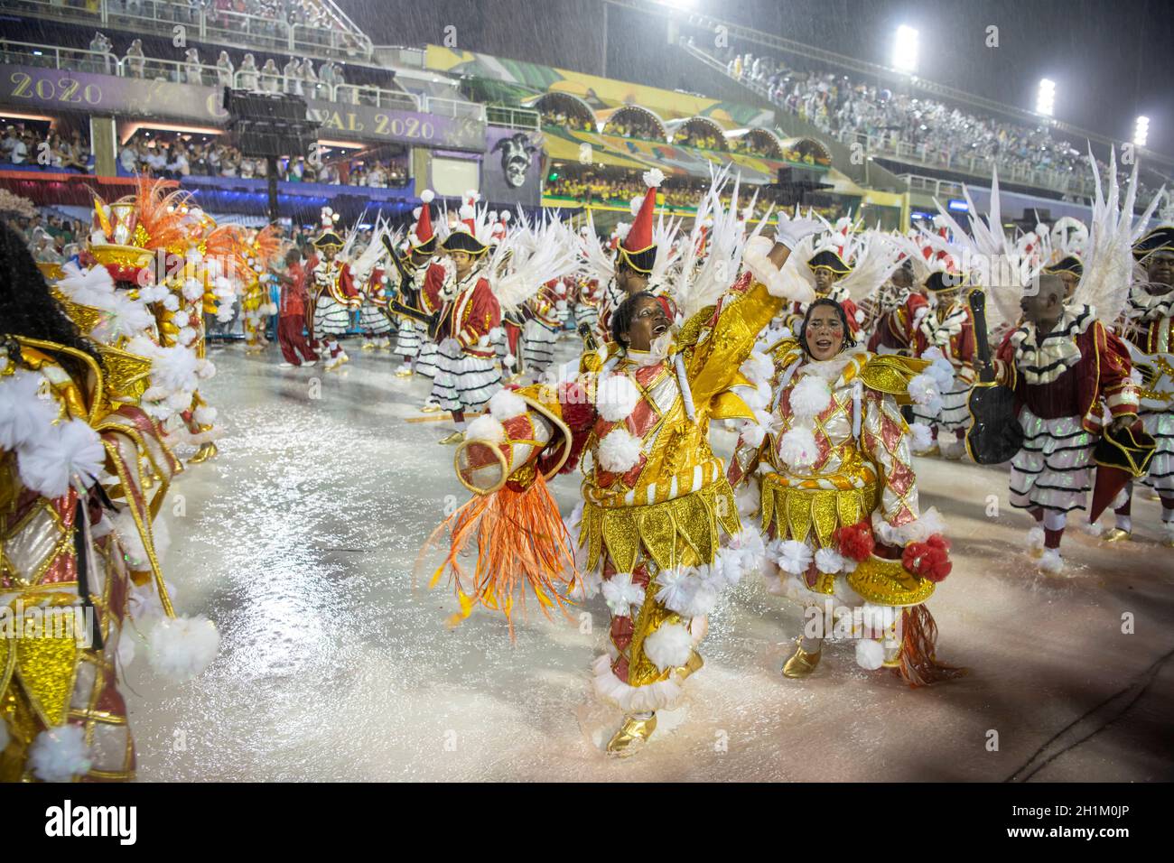 Rio de Janeiro, Brasil- February 29, 2020: Samba Parade at the 2020 ...